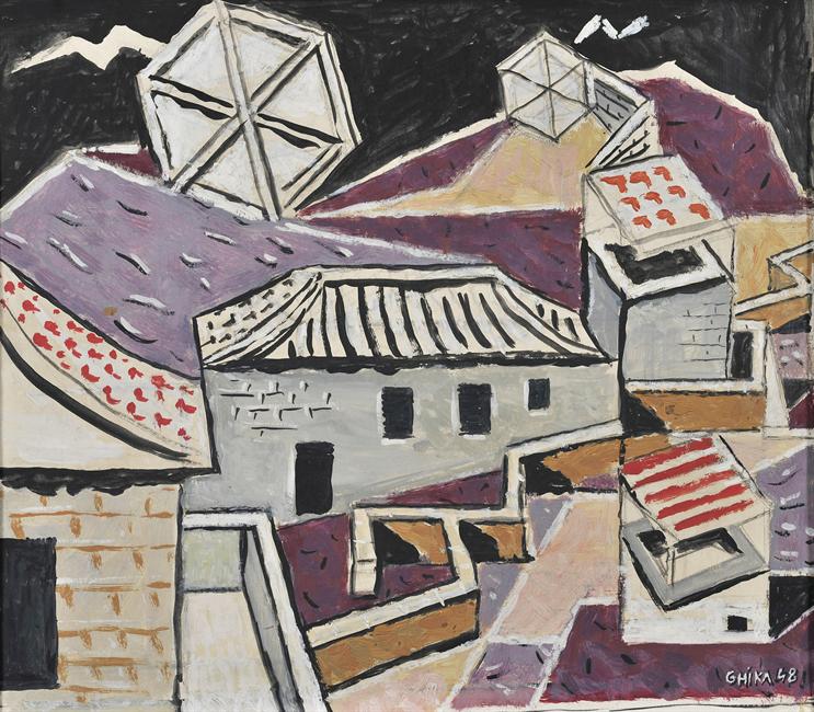 Pintores griegos: Nikos Hadjikyriakos-Ghikas - Panorama Griego